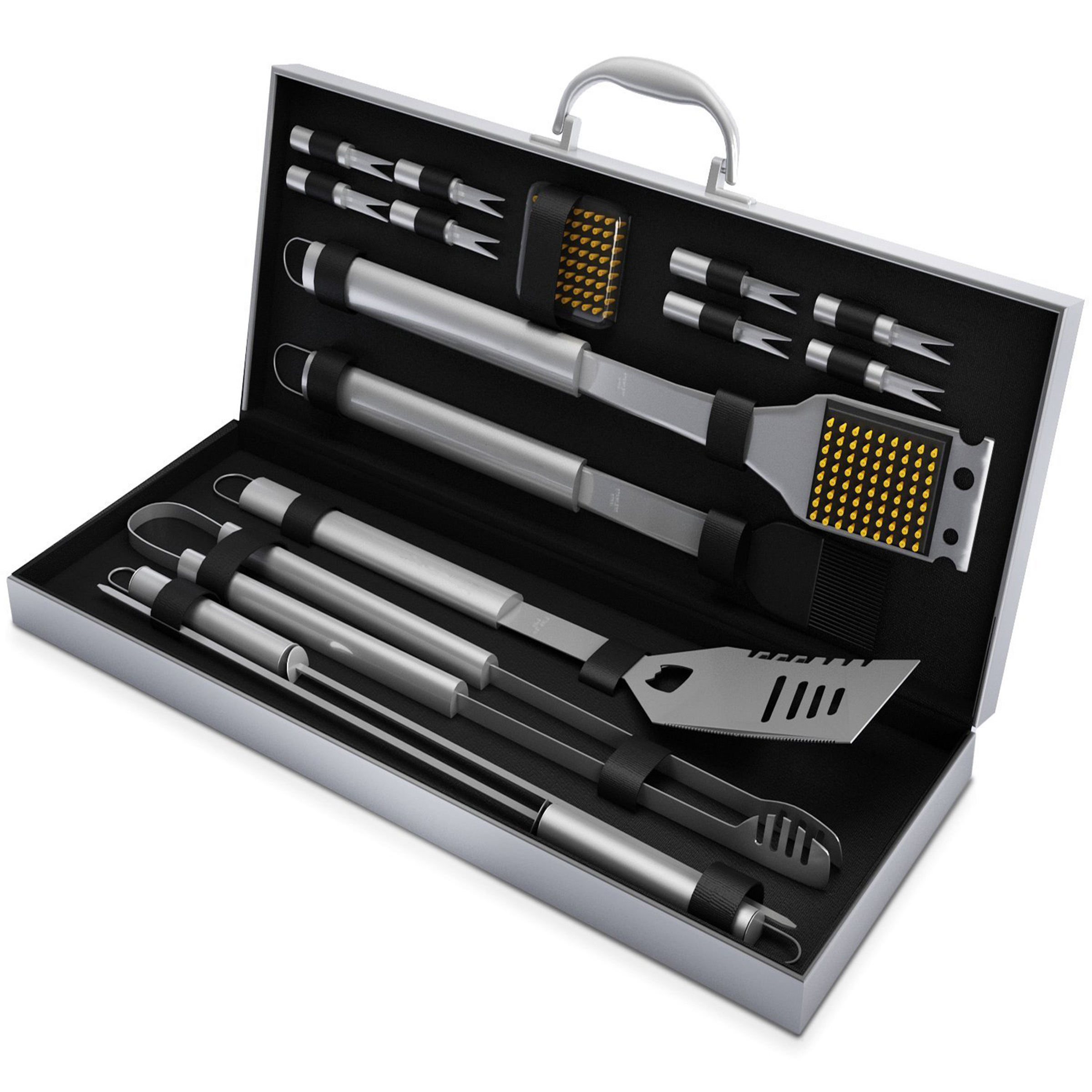 Hastings Home Stainless-Steel 16-Piece BBQ Grill Set | HSN
