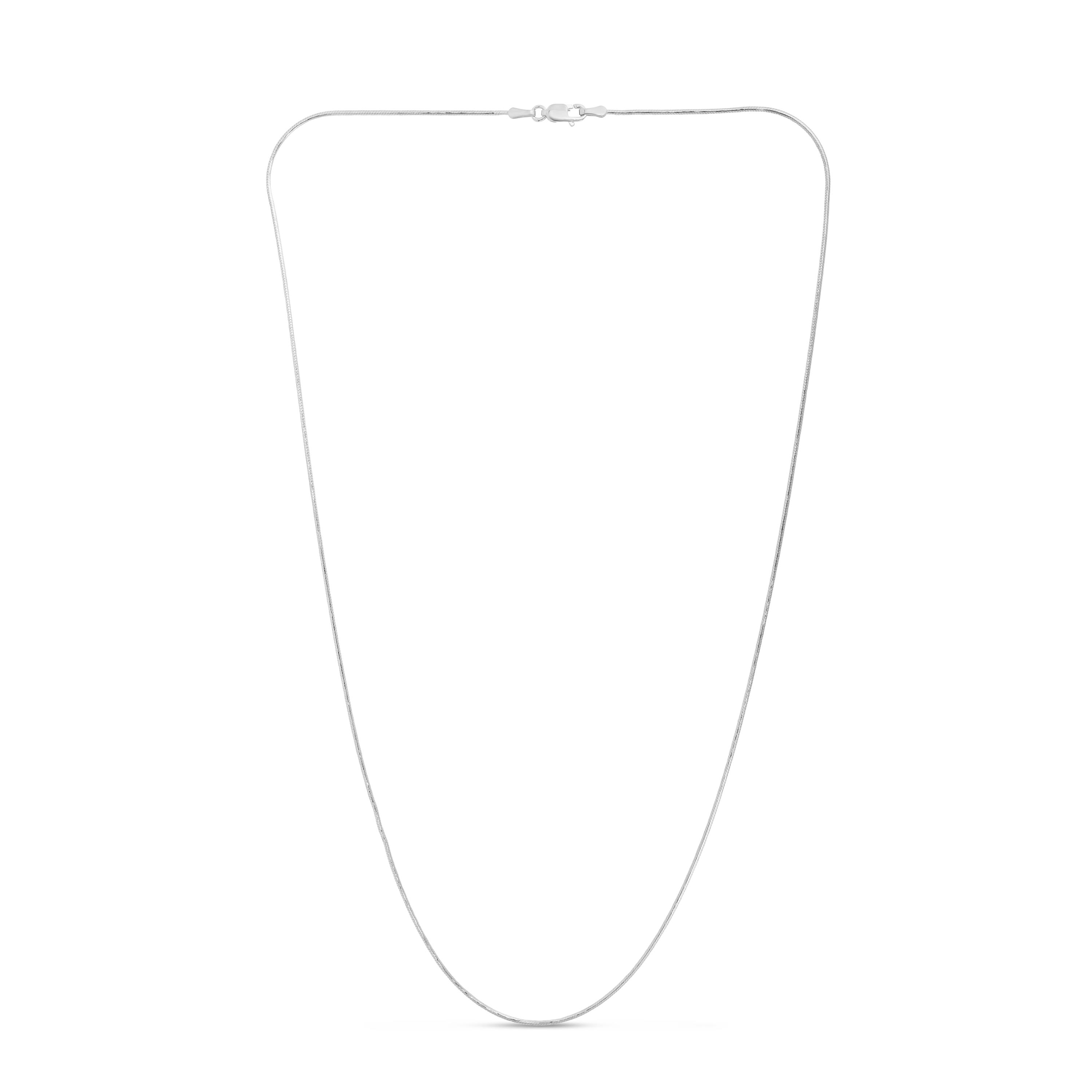 Sterling Silver 22" Polished and Diamond-Cut Snake Chain | HSN