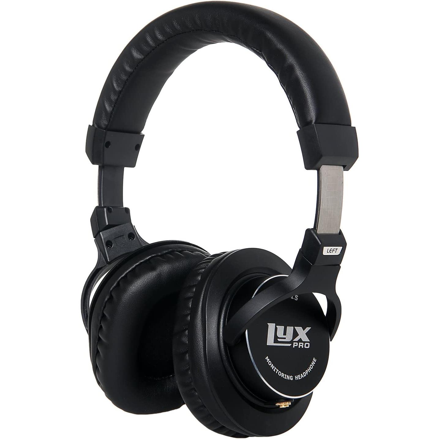 LyxPro HAS-15 Studio Headphones, Wired Headphones w/Detachable Cables | HSN