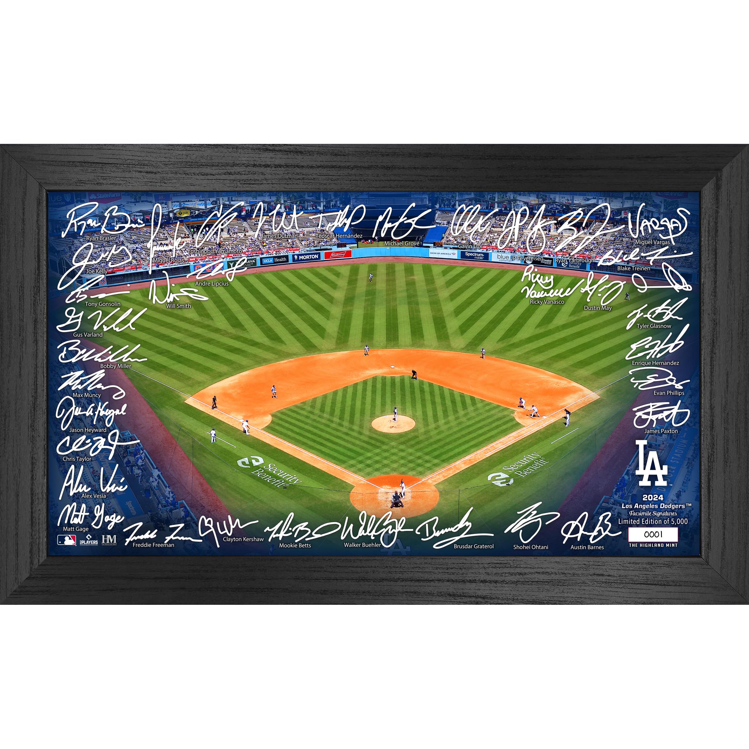 Officially Licensed MLB/MLBPA Los Angeles Dodgers 2024 Signature Field ...