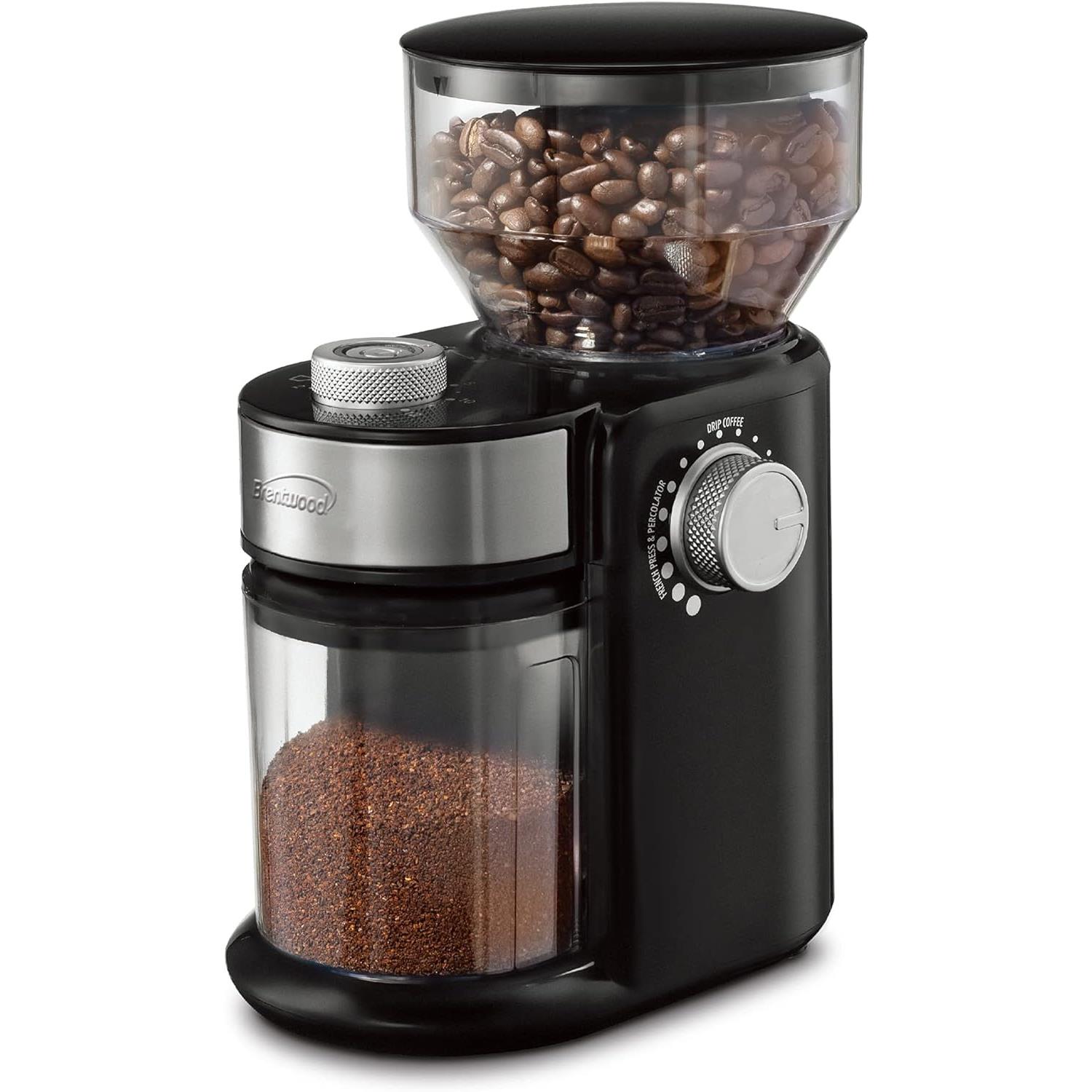 Brentwood 8oz. Automatic Coffee Bean Grinder Mill - BLK (CG-2021BK) | HSN