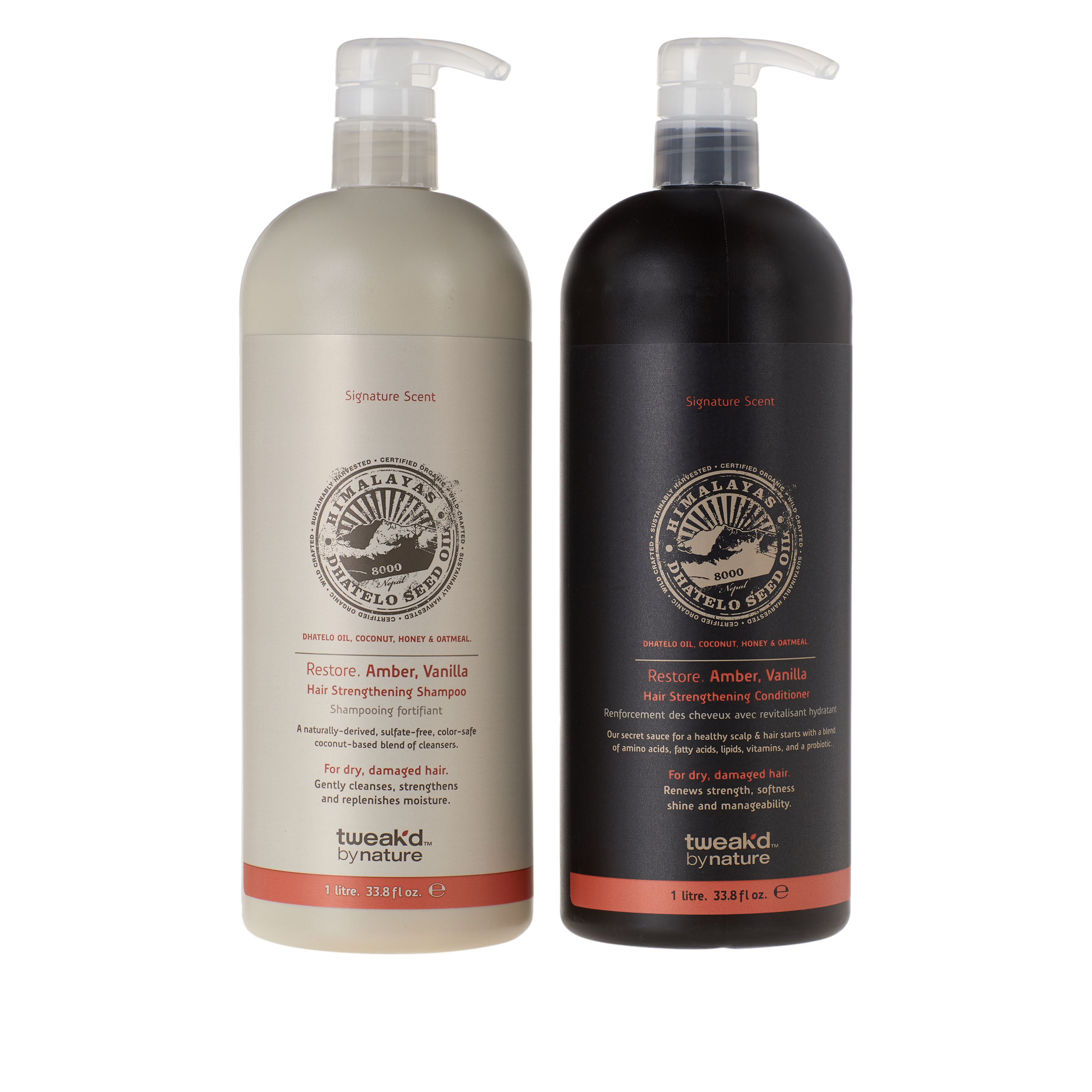 Tweak'd by Nature Supersize Restore Vanilla Shampoo & Conditioner AS ...
