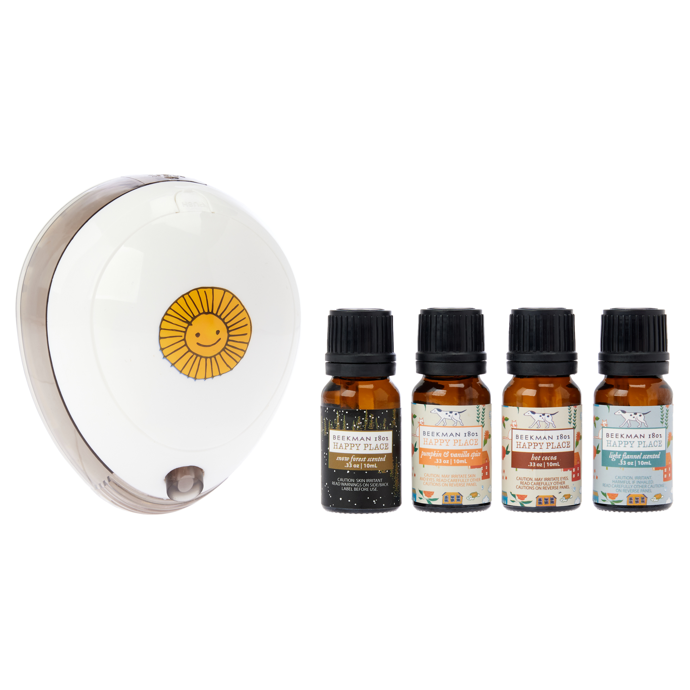 Happy Place Mini Diffuser Gift Set with 4 Fragrances | HSN