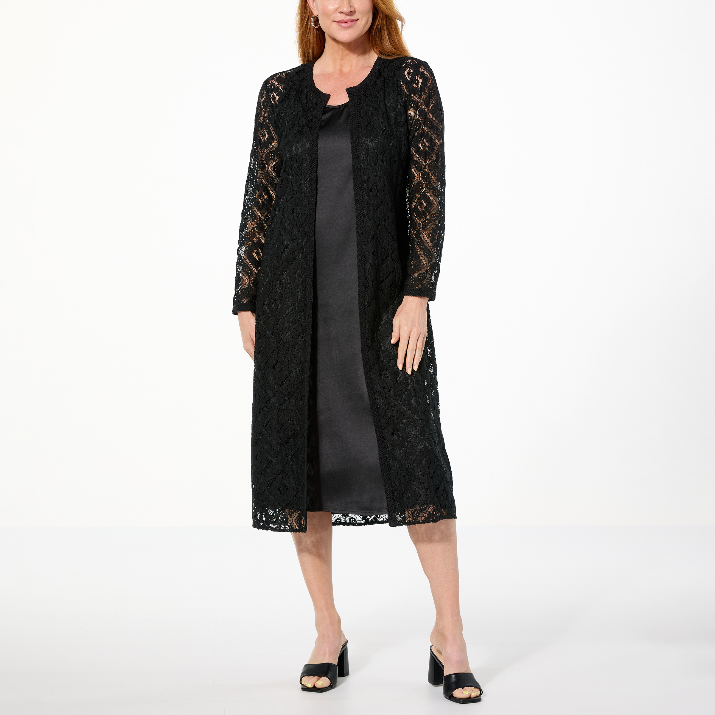 Curations x Debbie Denmon Duster Dress Set | HSN