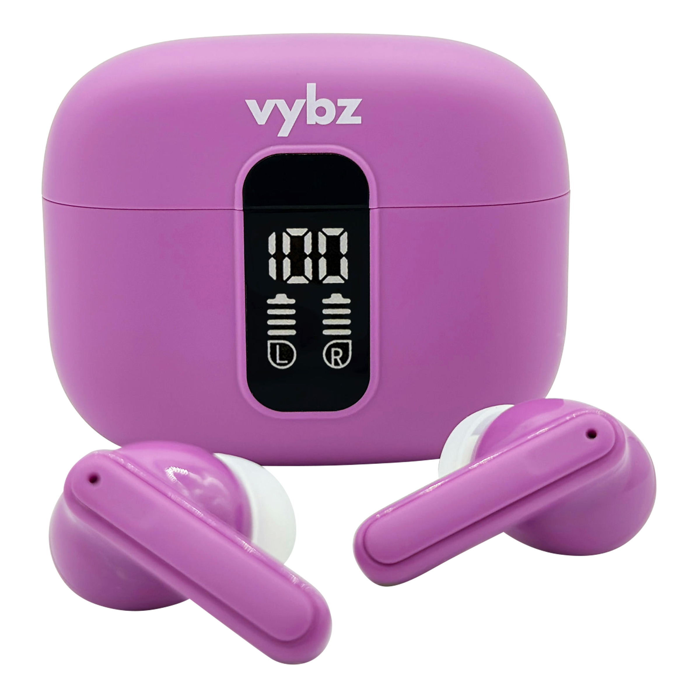 VYBZ Wireless Bluetooth Earbuds w/Quick Charge & LED Display - 23264225 ...