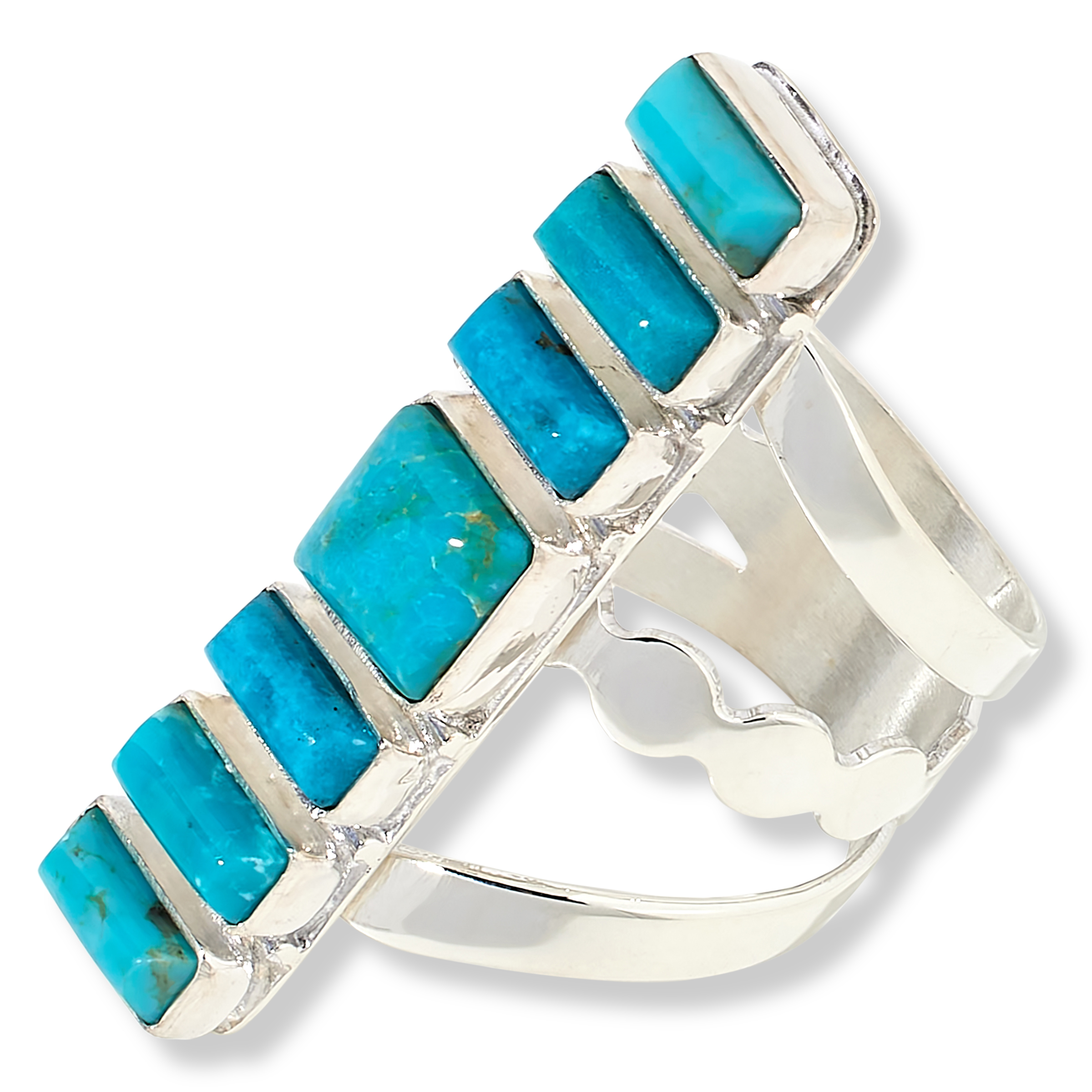 Jay King Gallery Collection Kingman Blue Basin Turquoise Ring ...