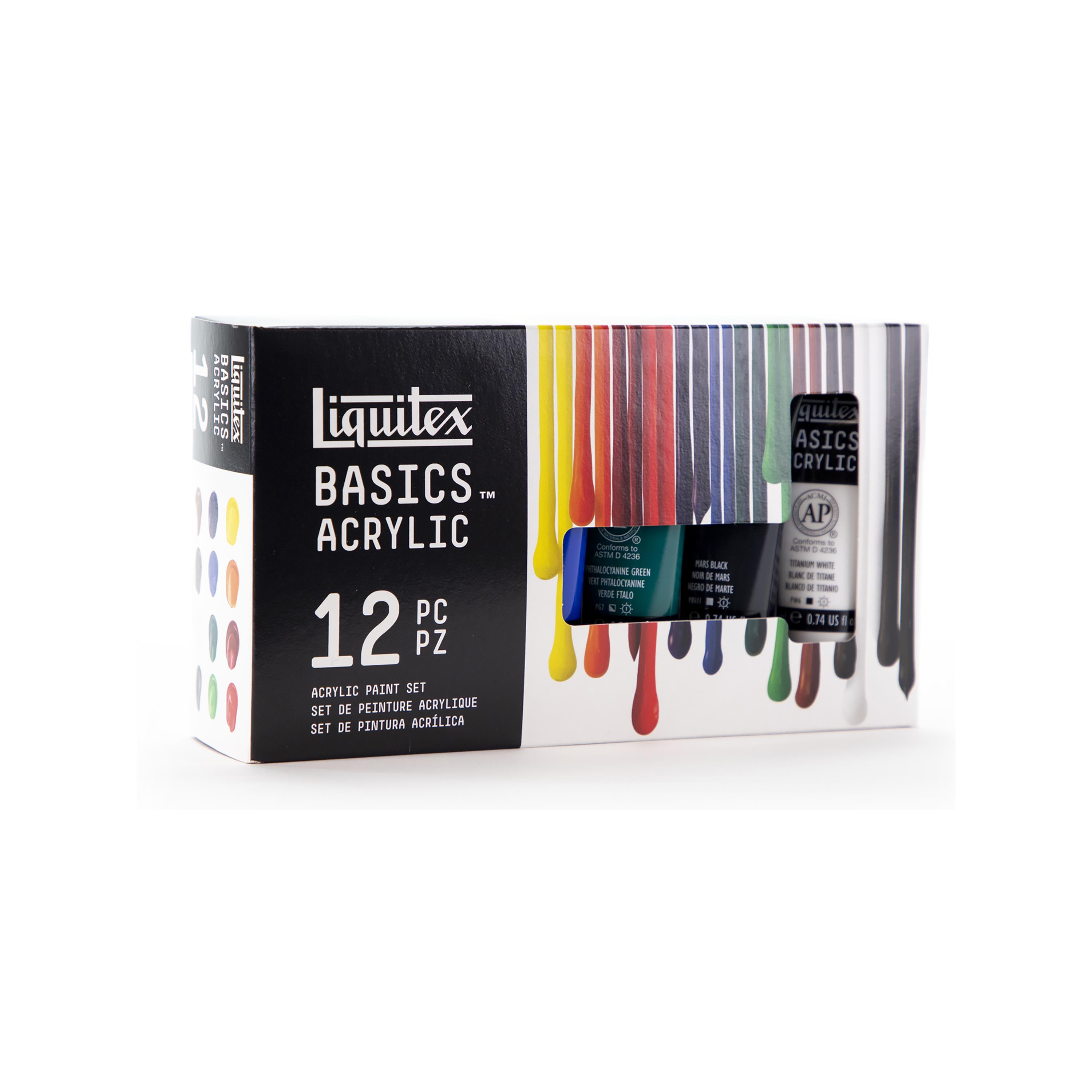 LIQUITEX Basics Value Series Acrylic Colors set of 12 | HSN