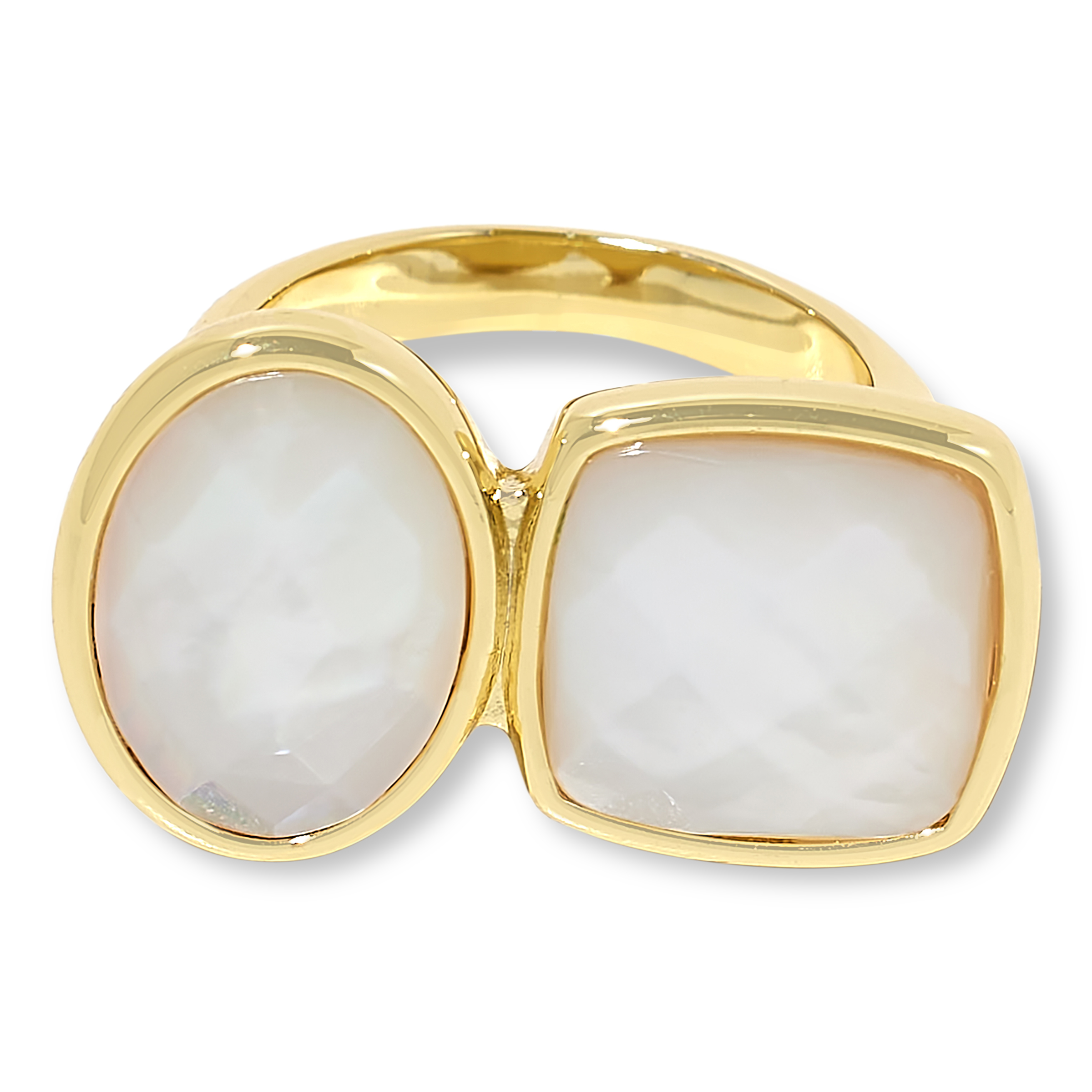 Connie Craig Carroll Jewelry Lydia Mother-of-Pearl Two-Stone Ring | HSN