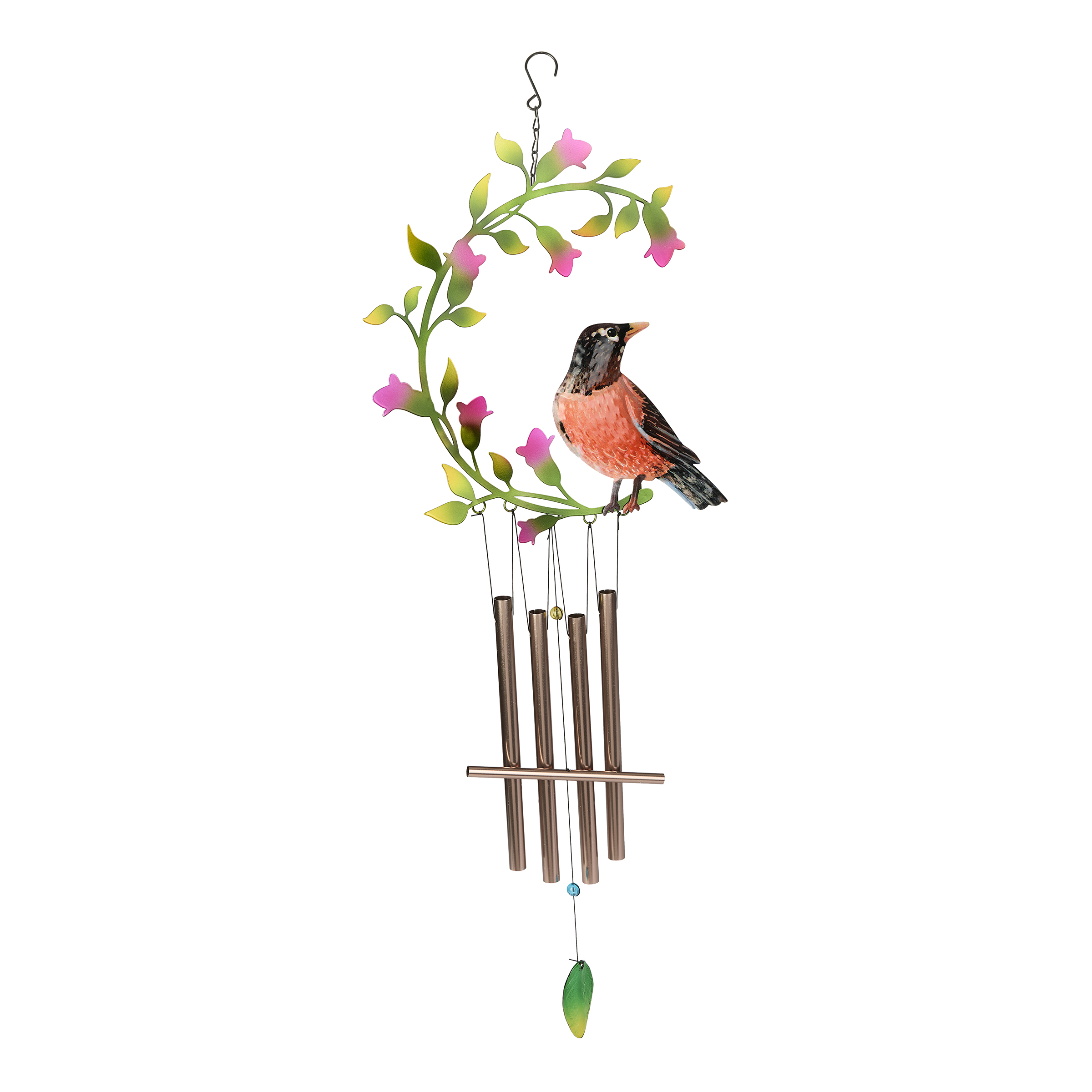 Plow & Hearth Metal Bird Hanging Wind Chime - 23505962 | HSN