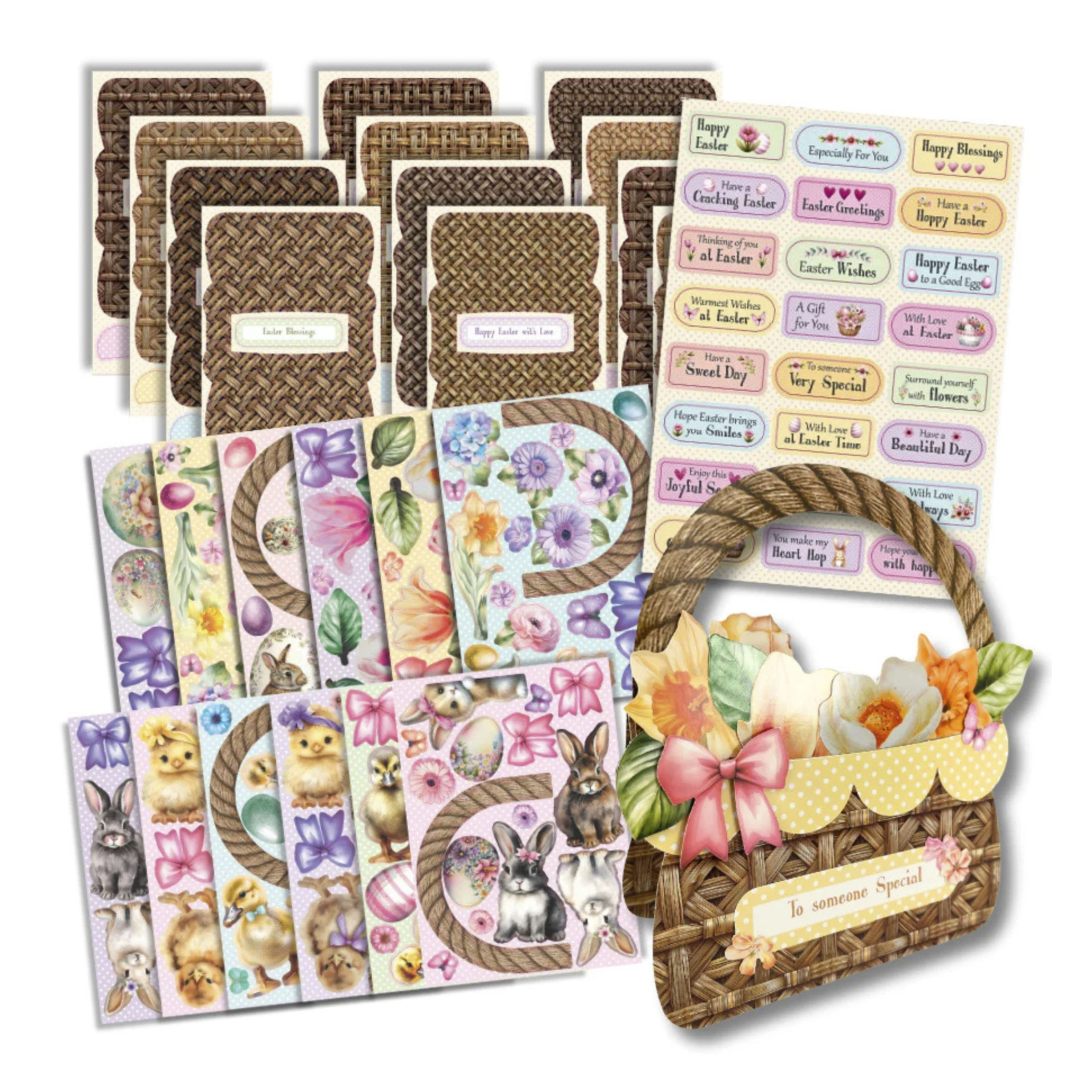 Craft Buddy Easter Basket Paper Crafting Card Kit | HSN