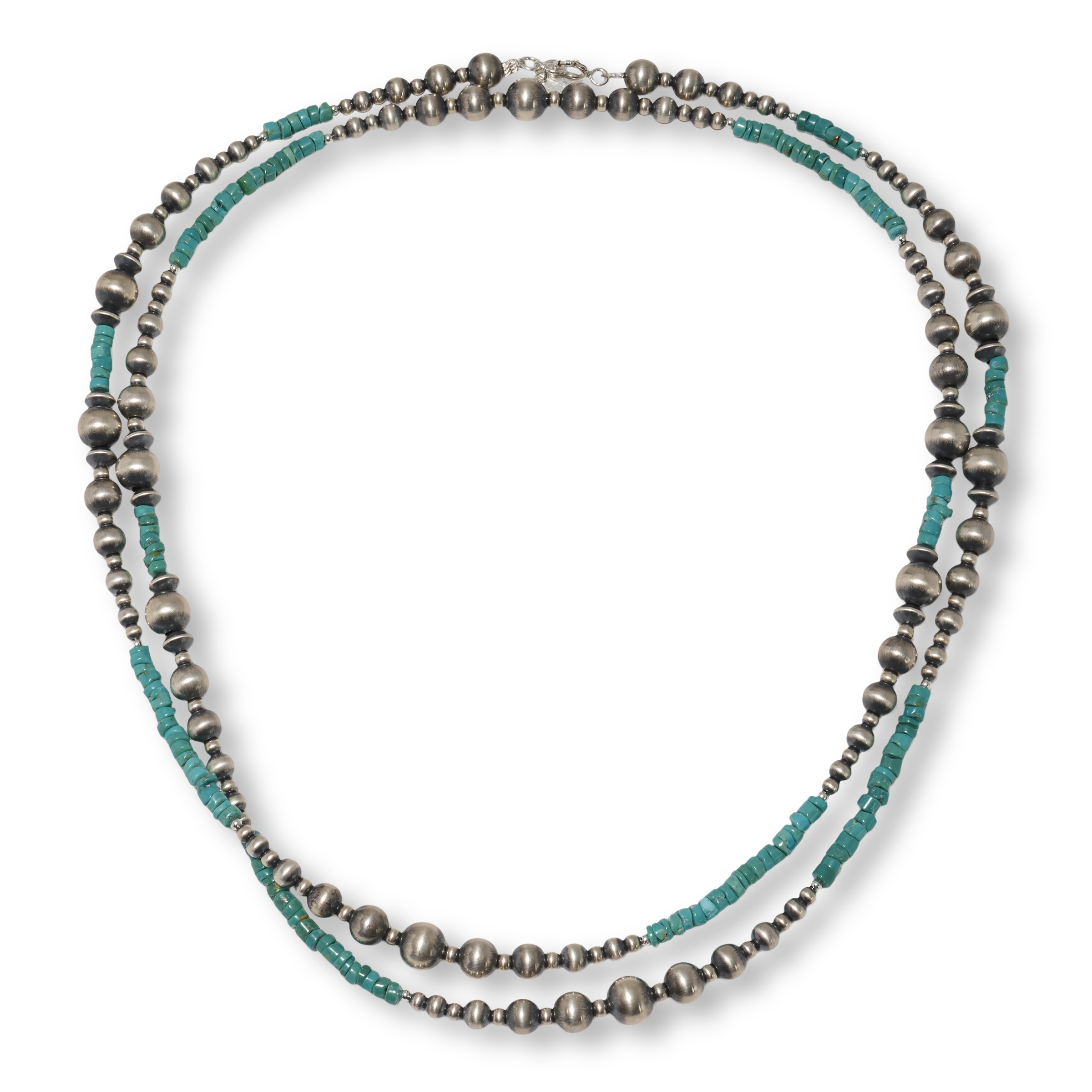Chaco Canyon Sleeping Beauty Turquoise and "Navajo Pearl" 40" Necklace ...