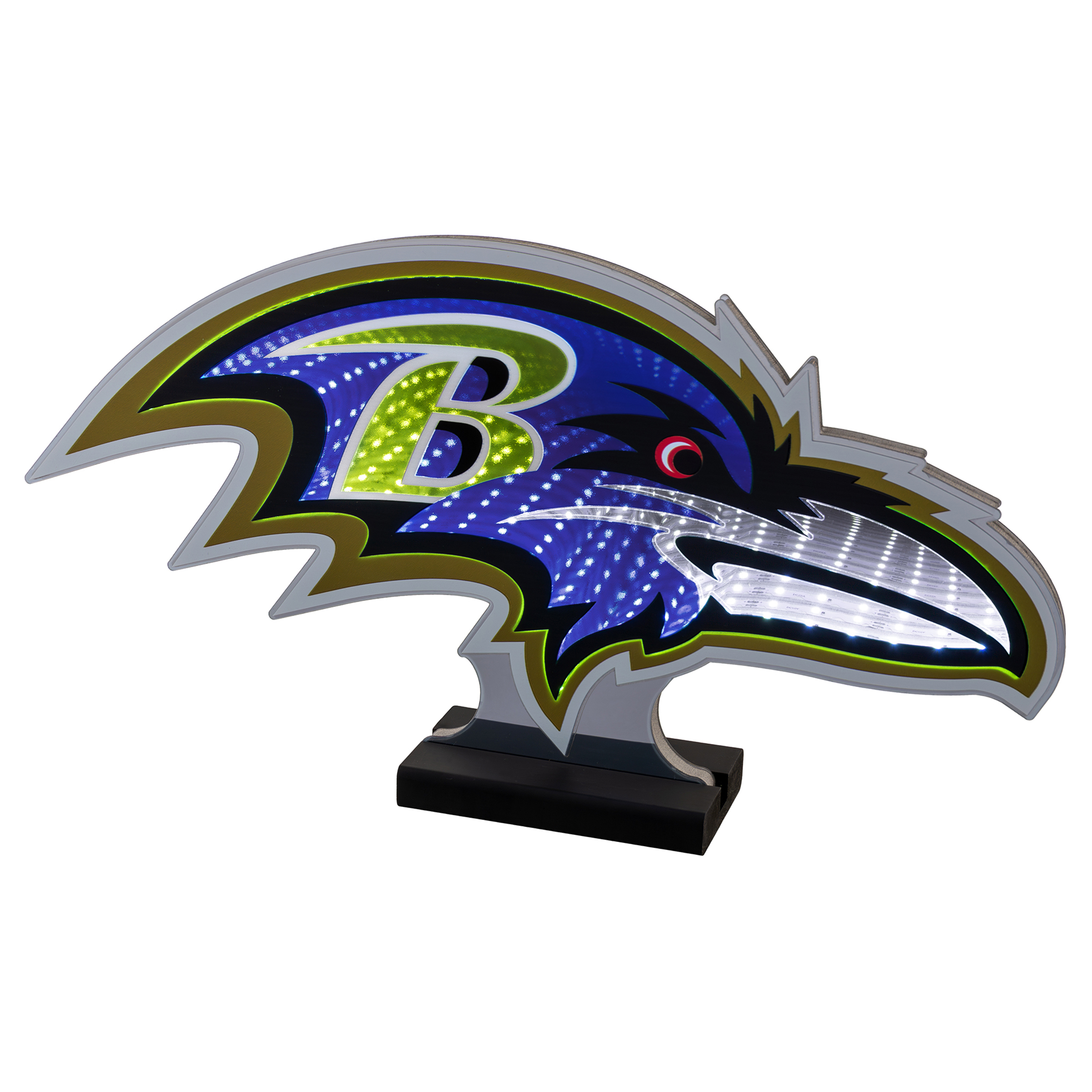 Officially Licensed NFL LED Logo Infinity Light - Ravens - 23659547 | HSN