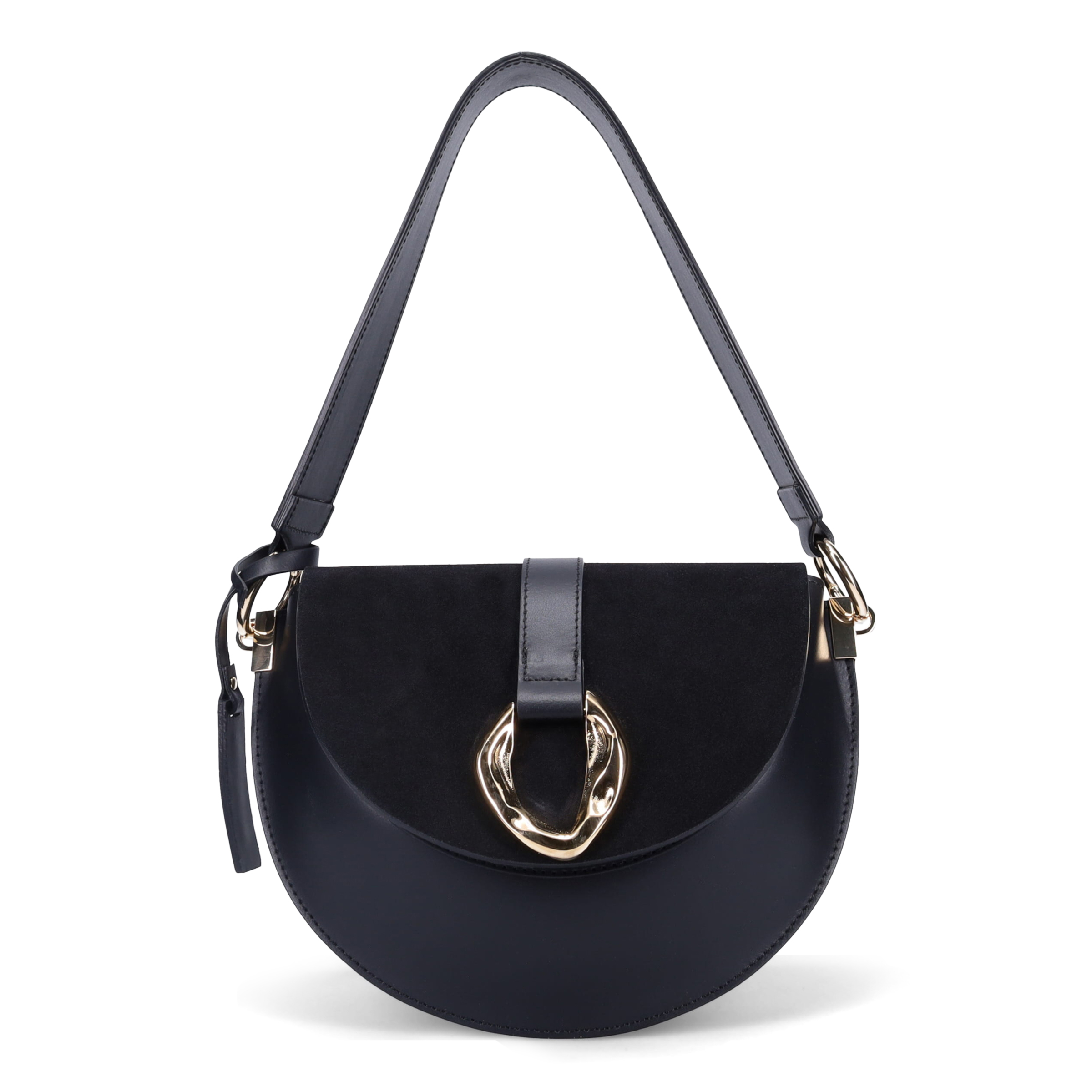 Ron White Beckett Leather Flap Saddle Shoulder/Crossbody Bag - 23697363 ...