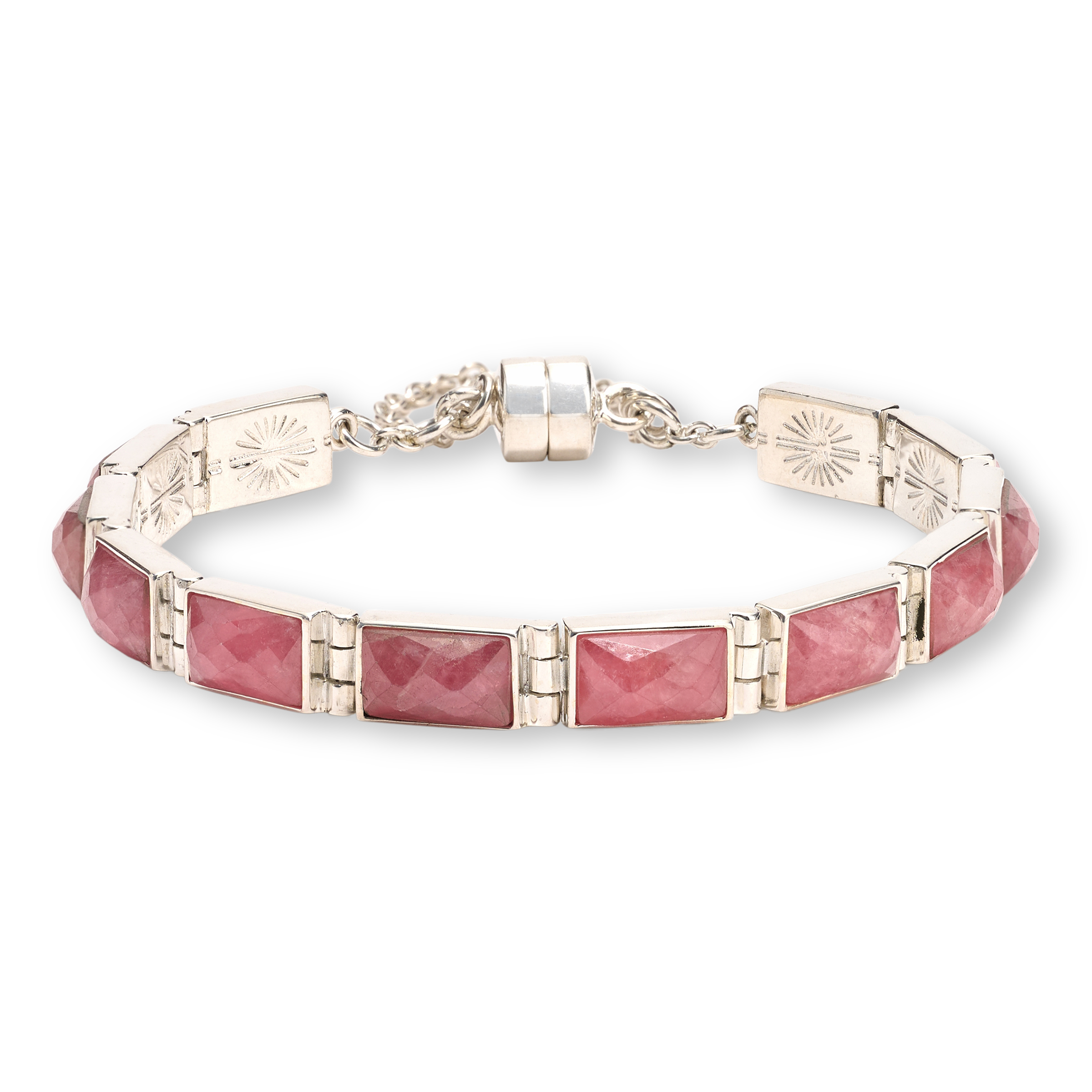Jay King Pink Rhodochrosite Bracelet with Magnetic Clasp | HSN