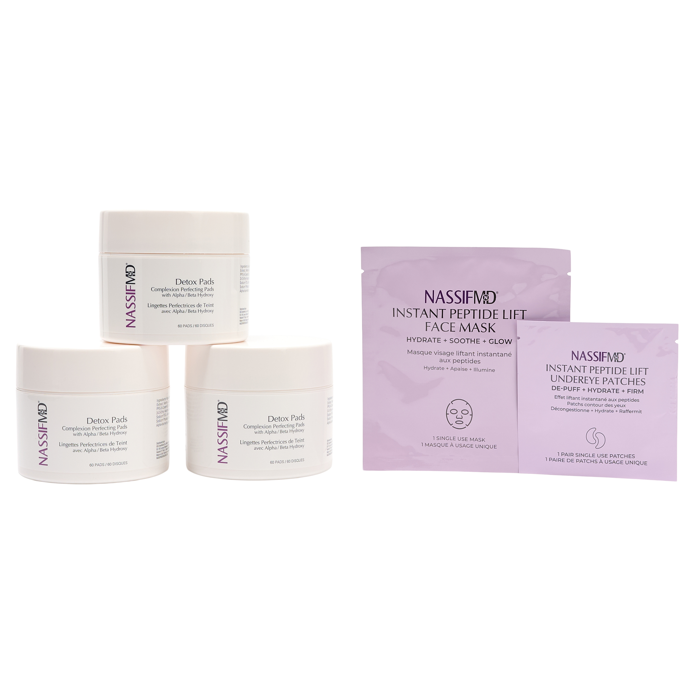 NassifMD Detox Pad Trio with Face Mask & Eye Patch Set | HSN