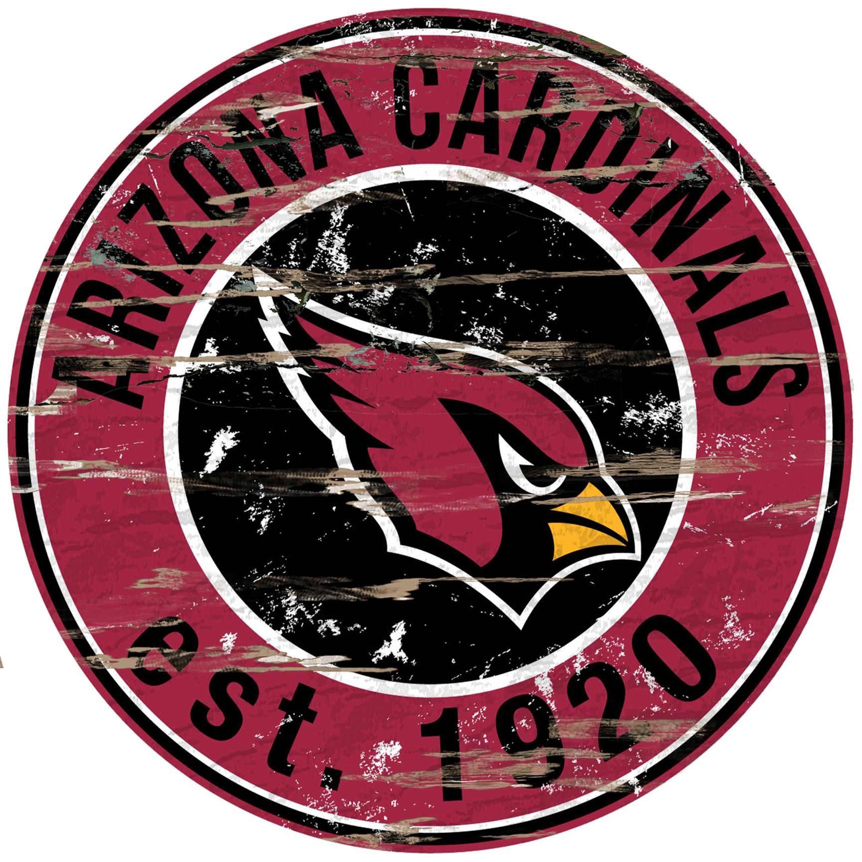 Arizona Cardinals Round Distressed Sign - 9277411 | HSN