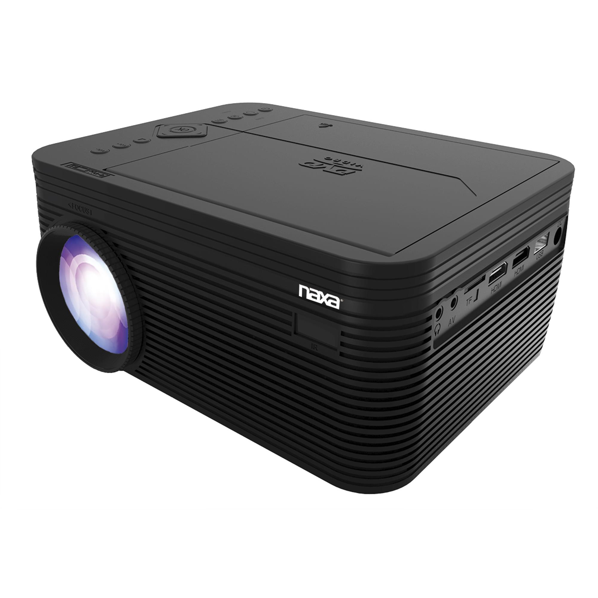 Naxa 150" Home Theater 720p LCD Projector with Built-In DVD Player | HSN