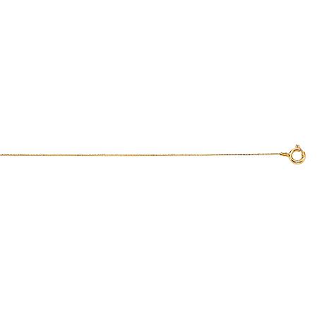10K Yellow Gold Classic Box Chain with Spring Ring Clasp | HSN