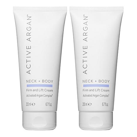 Active Argan 2-pack 6.7 oz. Neck & Body Firm and Lift Cream | HSN