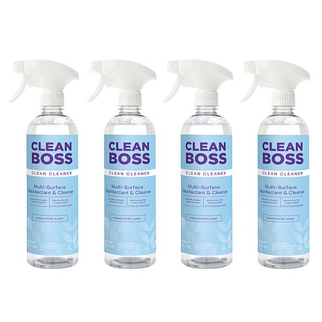 CleanBoss by Joy 4-pack Multi-Surface Disinfectant & Cleaner Mega Set | HSN
