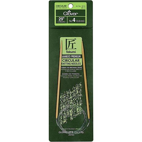 Clover 29" Bamboo Circular Knitting Needles - Size 4/3.5mm | HSN
