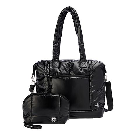Denise Austin Puffer Day Tote with Cosmetic Bag - 23352892 | HSN