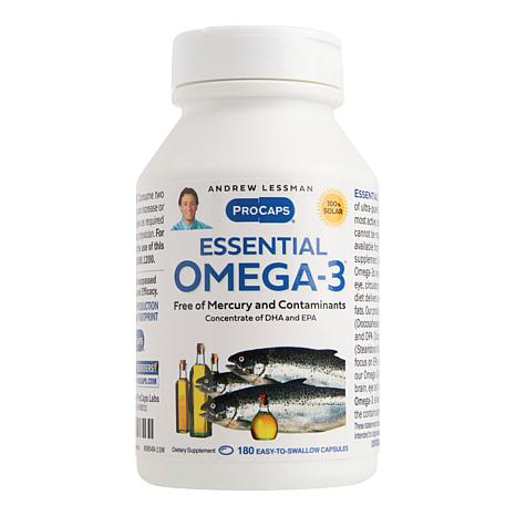 Essential Omega-3 - Unflavored - 180 Capsules - 9580417 | HSN
