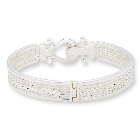 Imperial Silver Diamond-Cut Wheat Chain Bangle Bracelet | HSN
