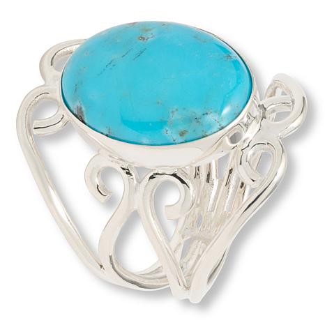 Jay King Sterling Silver Peruvian Turquoise Oval Ring | HSN