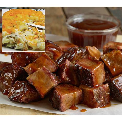 Kansas City Steaks (1) 2lb Beef Burnt Ends, (2) 32oz Potato Casseroles ...