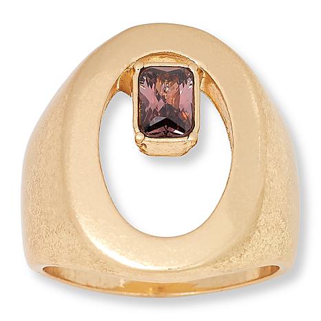 MarlaWynne Accent Stone Open Oval Ring | HSN