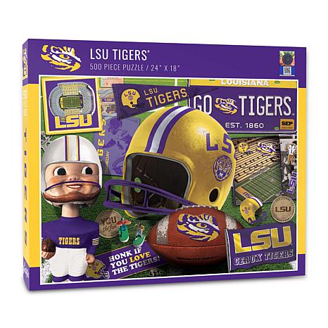 Officially Licensed NCAA LSU Tigers Retro Series 500-Piece Puzzle ...