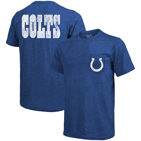 Officially Licensed NFL Colts Majestic Threads Pocket T-Shirt ...