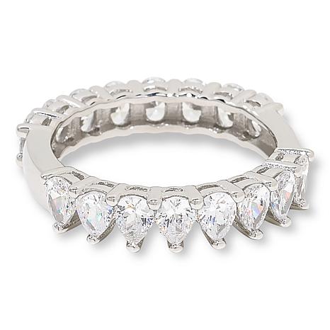 Radiance by Absolute™ 1/2 and 1/2 Comfort Band Eternity Ring | HSN