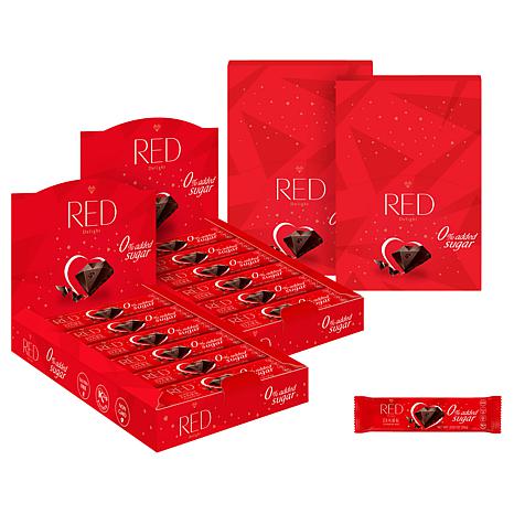 RED Chocolate 48-Count Grab and Go Dark Chocolate Bars | HSN