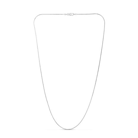 Sterling Silver 22" Polished and Diamond-Cut Snake Chain - 20630633 | HSN