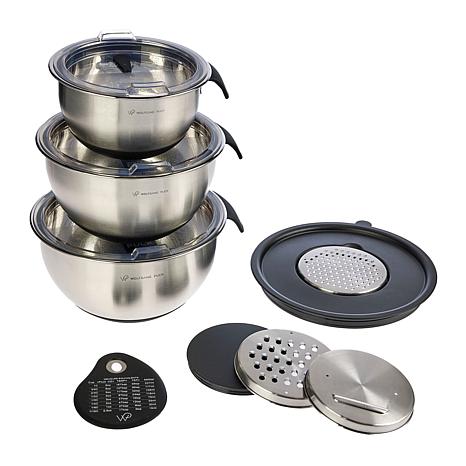 Wolfgang Puck 11-piece Stainless Steel Mixing Bowl Set with Lids | HSN