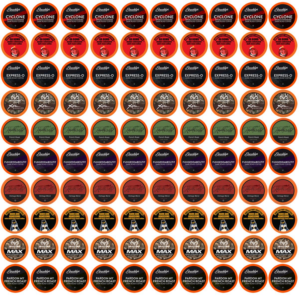 Two Rivers Coffee Bold Roast Coffee Pods Variety Pack - 100-Count | HSN