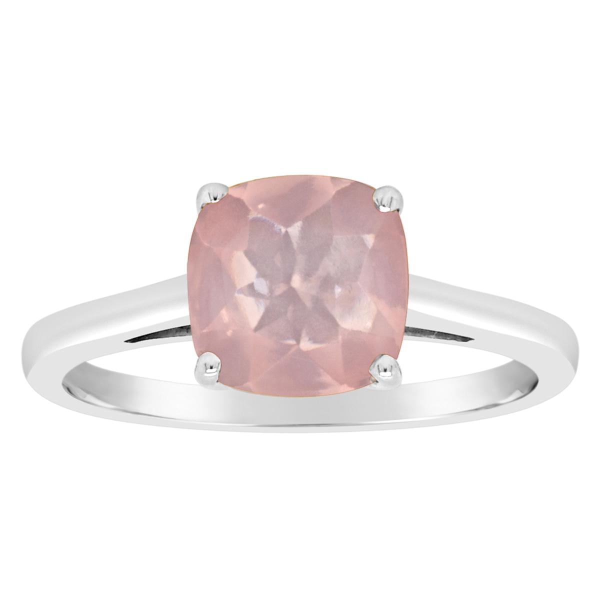Sterling Silver 8mm Cushion-Cut Gemstone Ring | HSN