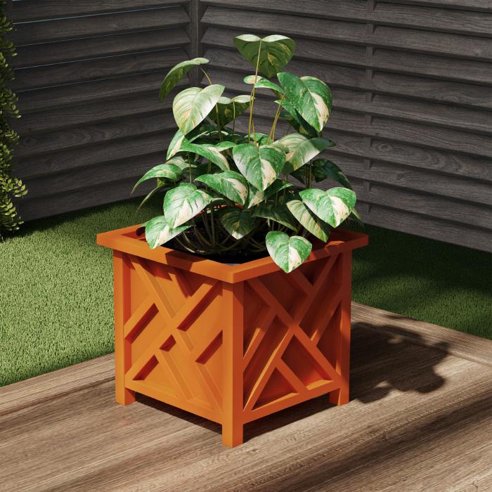 Nature Spring Square Planter Box Container w/ Bottom Insert for Plants ...