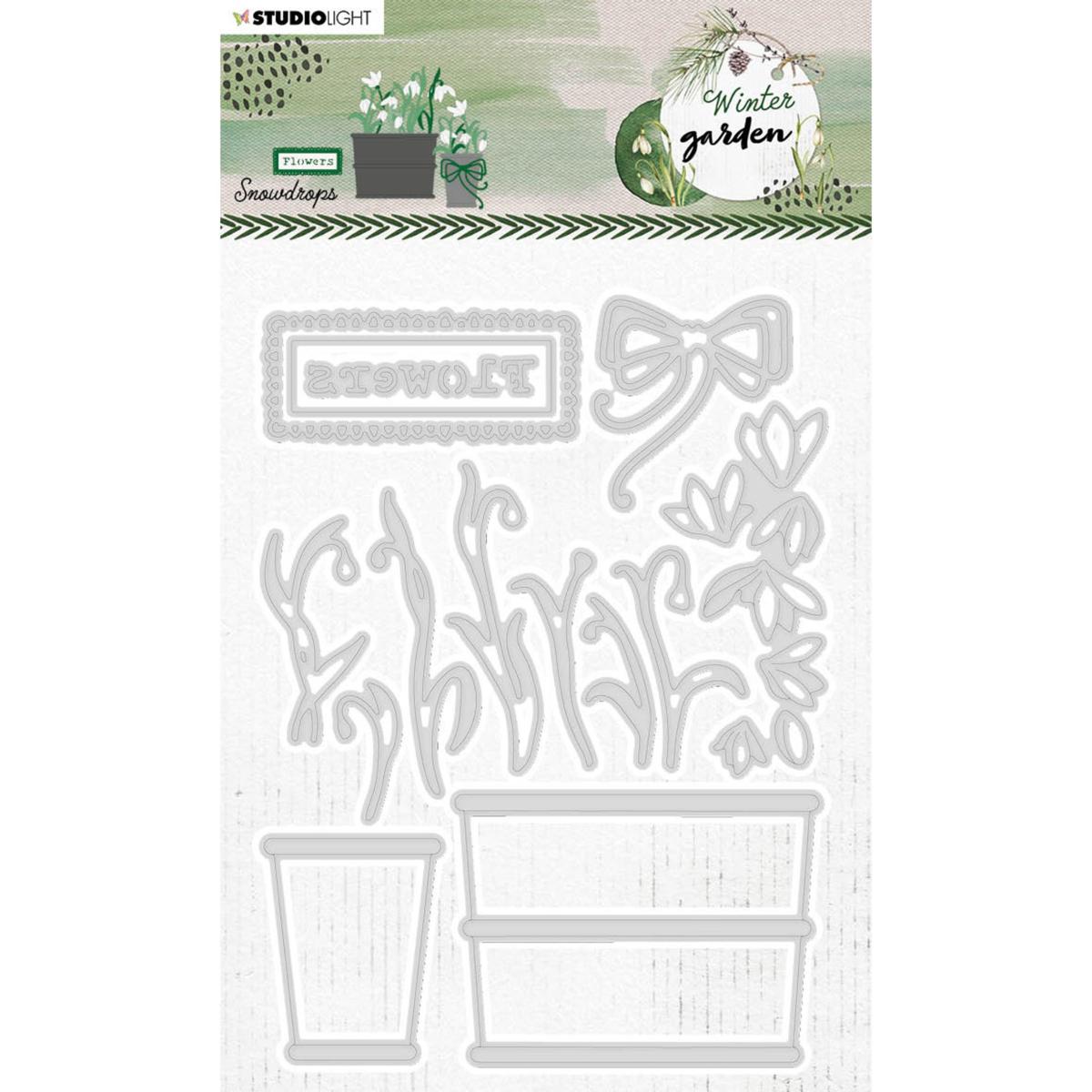 Studio Light SL Cutting Die Snowdrops Winter Garden nr. 149 - 14 Piece ...