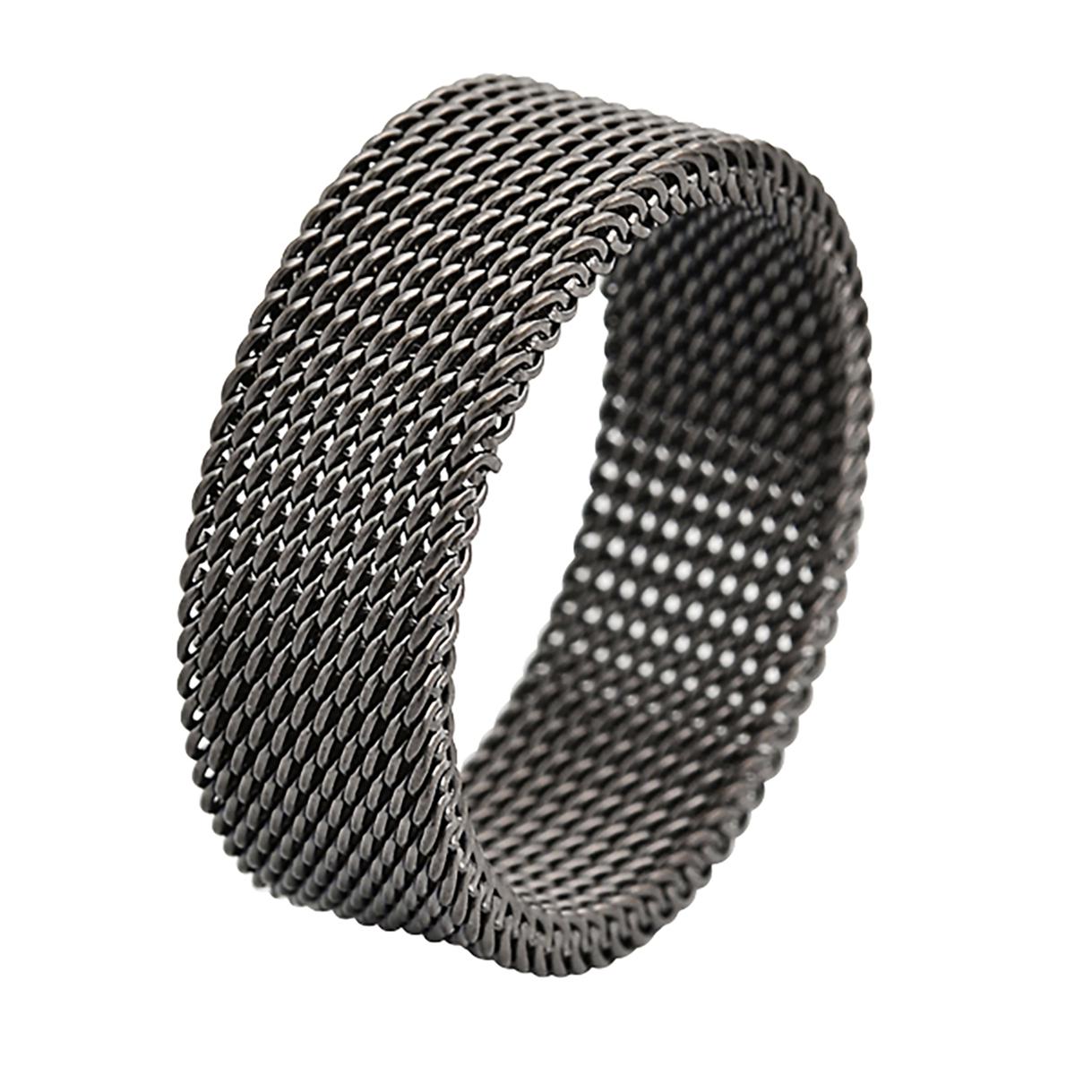 Geoffrey Beene Men's Stainless Steel Mesh Ring | HSN