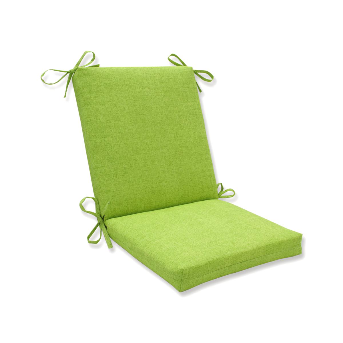 Pillow Perfect Outdoor Baja Linen Squared Corners Chair Cushion - Lime ...