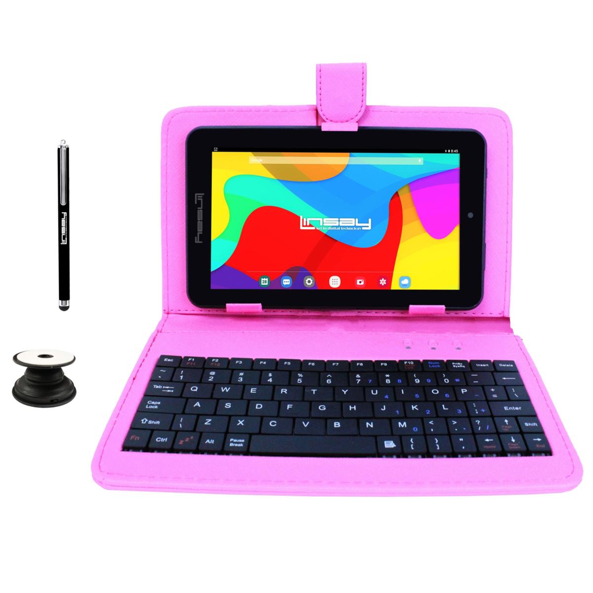 LINSAY 7" 64GB Android 13 Tablet Bundle - 20649055 | HSN