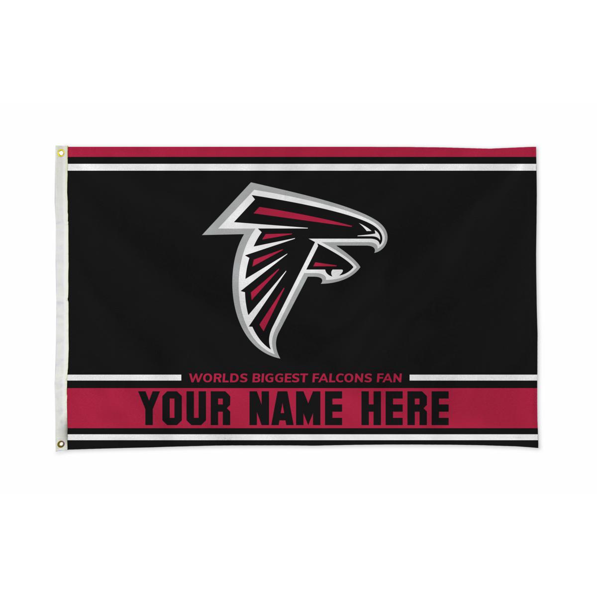 Officially Licensed NFL Atlanta Falcons Personalized Banner Flag ...