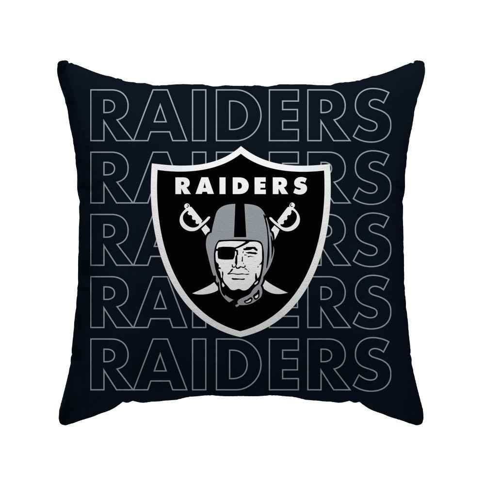 Officially Licensed NFL Las Vegas Raiders Poly Span Décor Pillow ...