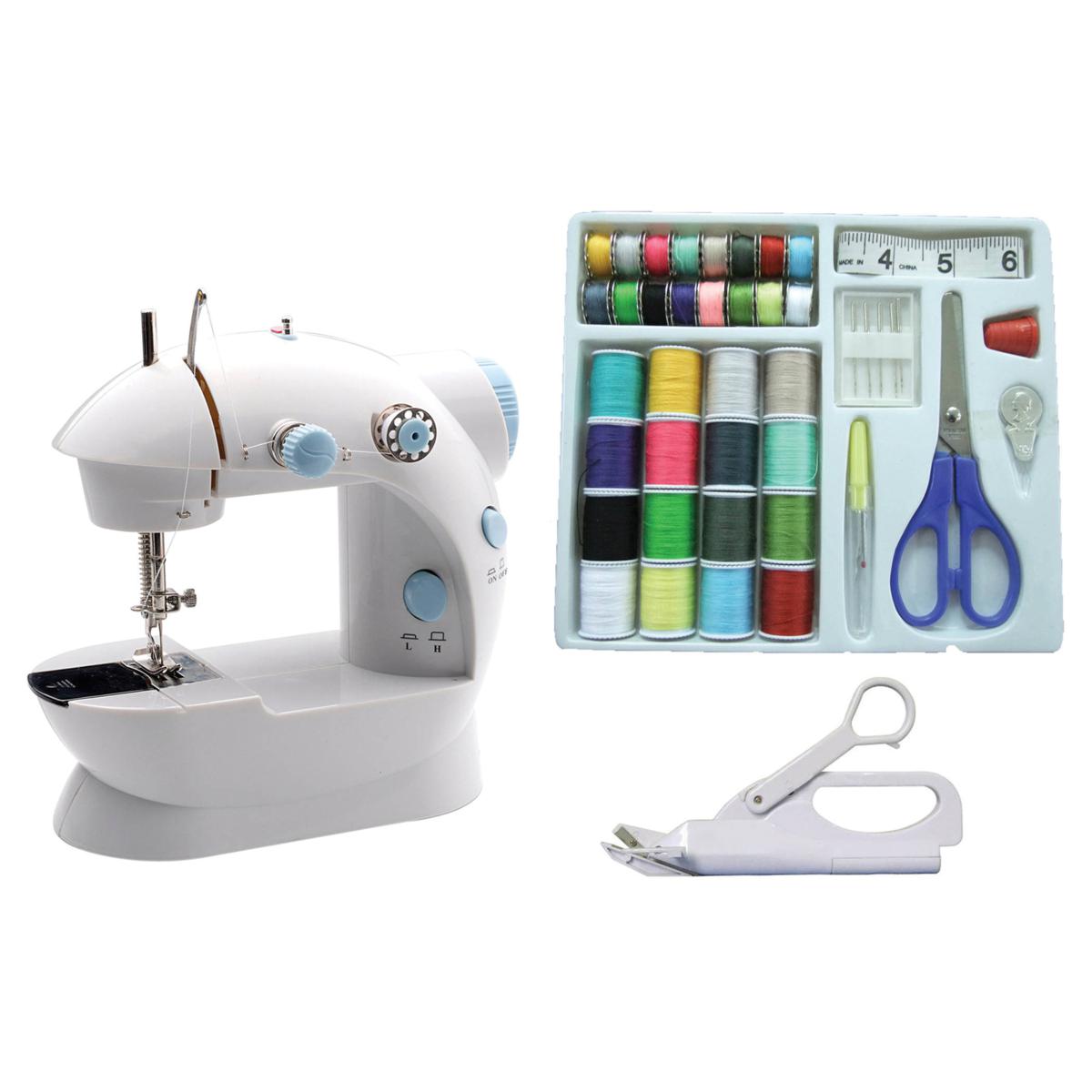 Michley LSS-202 Combo 2-Speed Portable Sewing Machine with Sewing Kit ... Michley LSS-202 Combo 2-Speed Portable Sewing Machine with Sewing Kit ...