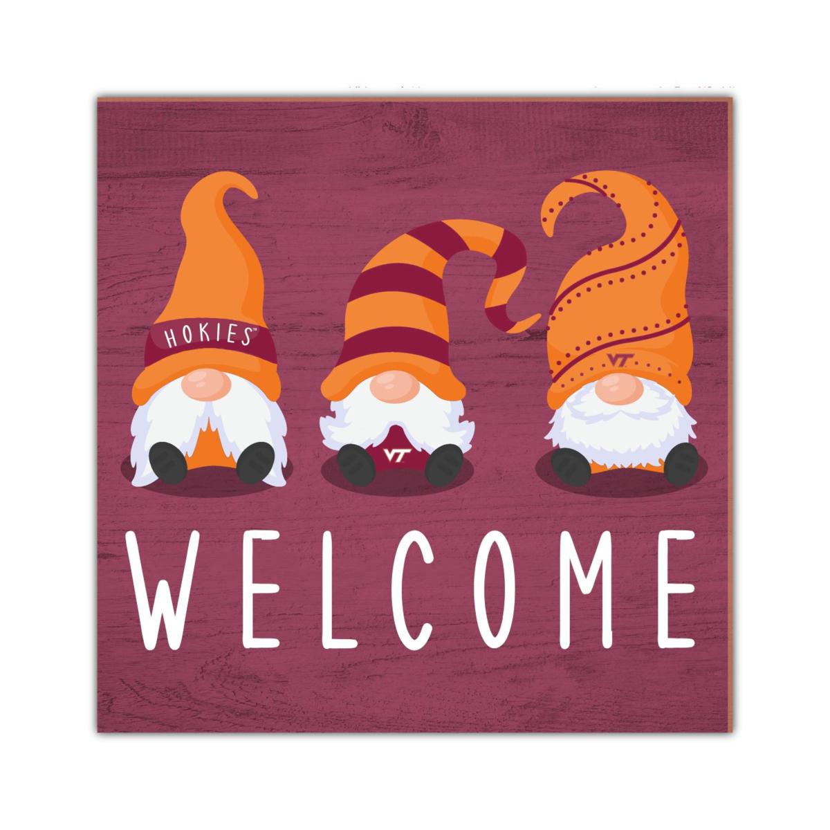 Officially Licensed NCAA Virginia Tech Welcome Gnomes Sign - 20672345 | HSN
