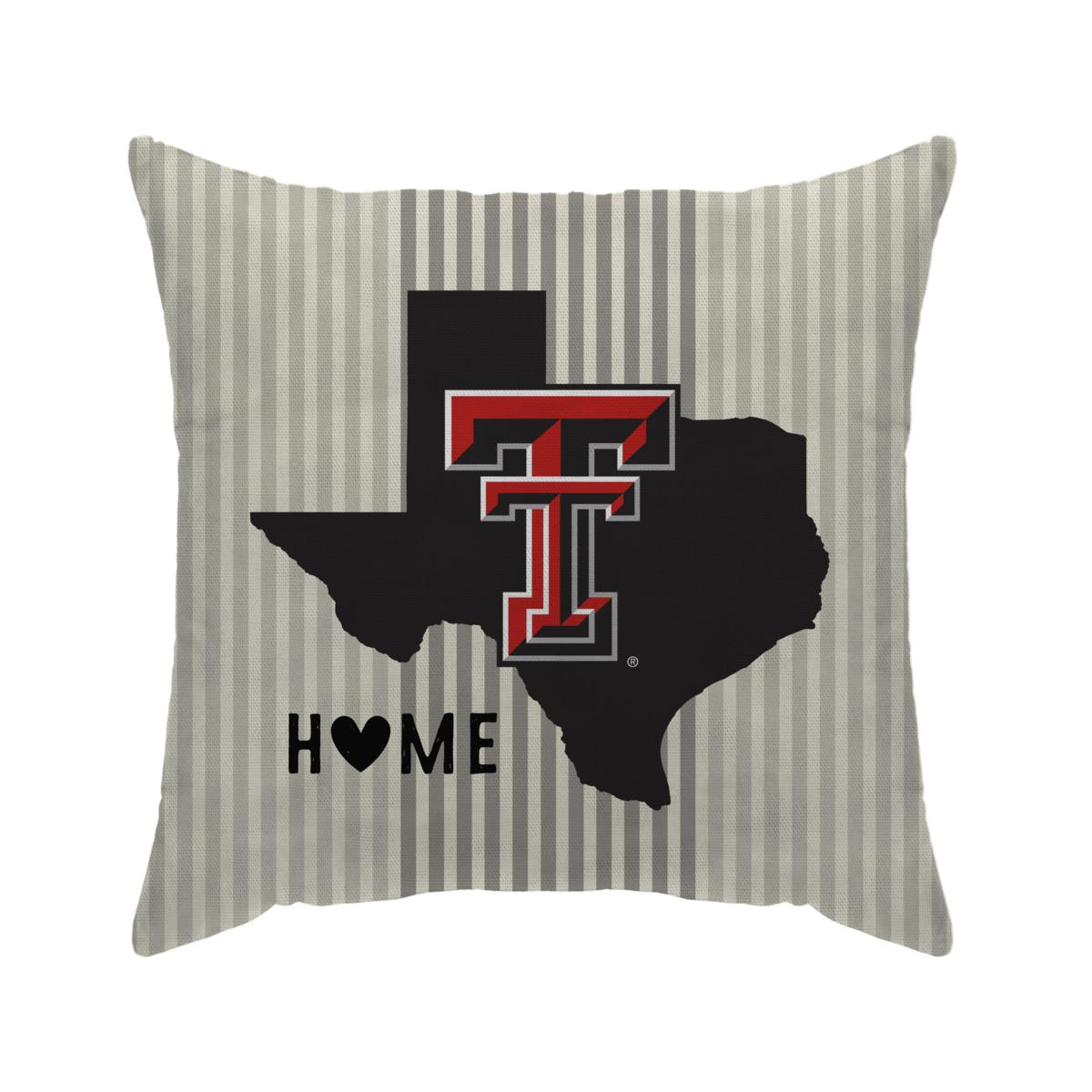 Officially Licensed NCAA Texas Tech Home State Duck Cloth Pillow ...