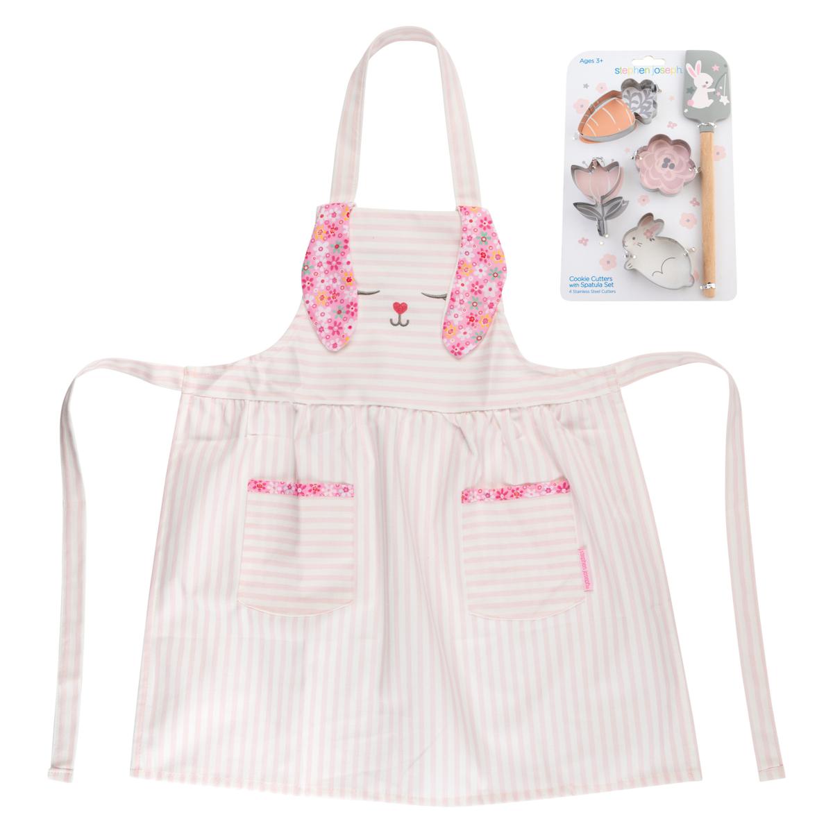 Stephen Joseph Apron with Cookie Cutter & Spatula Set - 20743694 | HSN